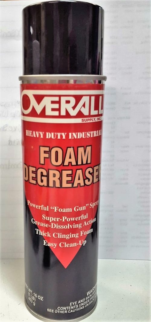 Degreaser 2 - aerosol industrial foam degreaser - Overall Supply
